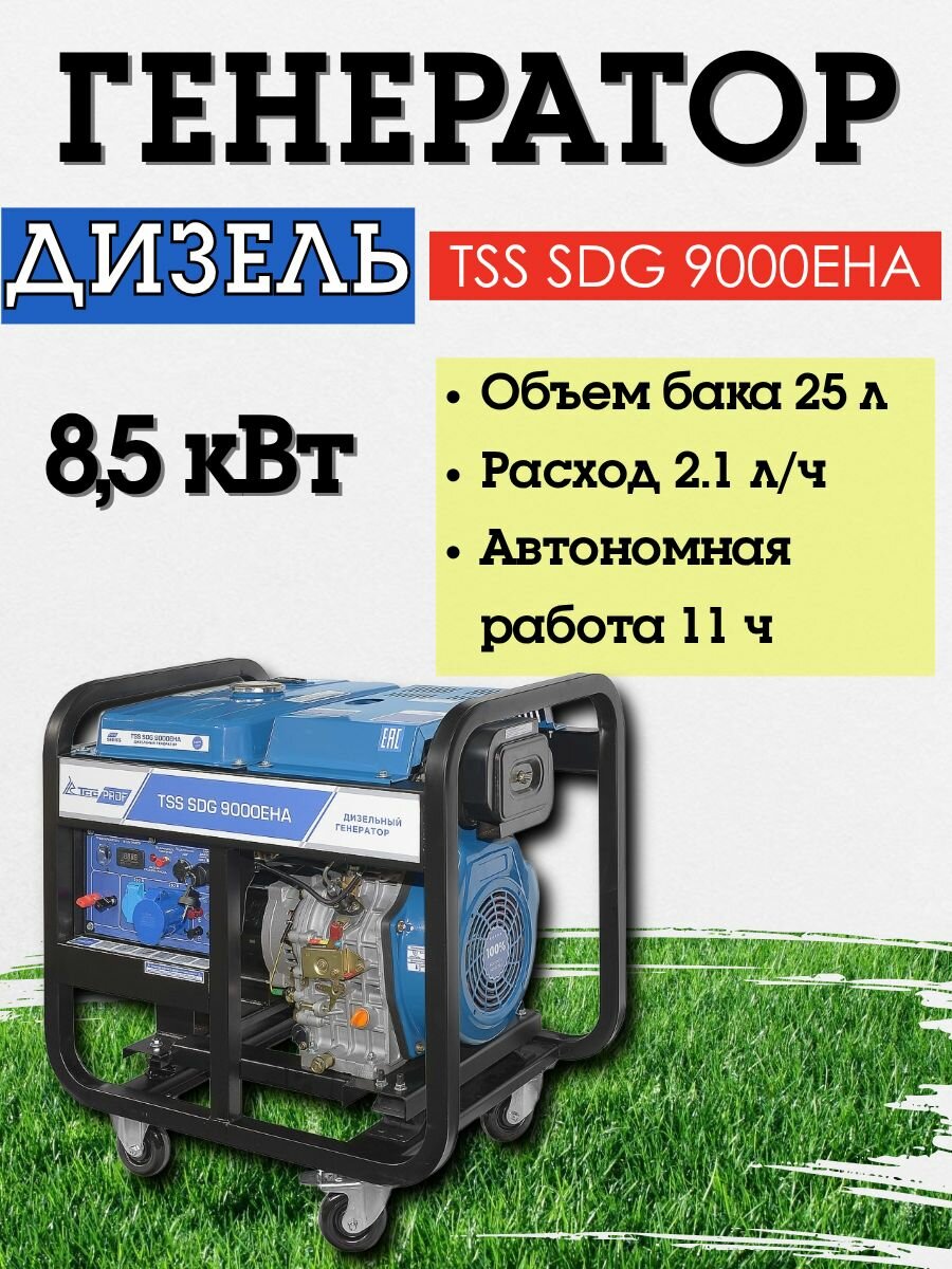 Дизель генератор TSS SDG 9000EHA