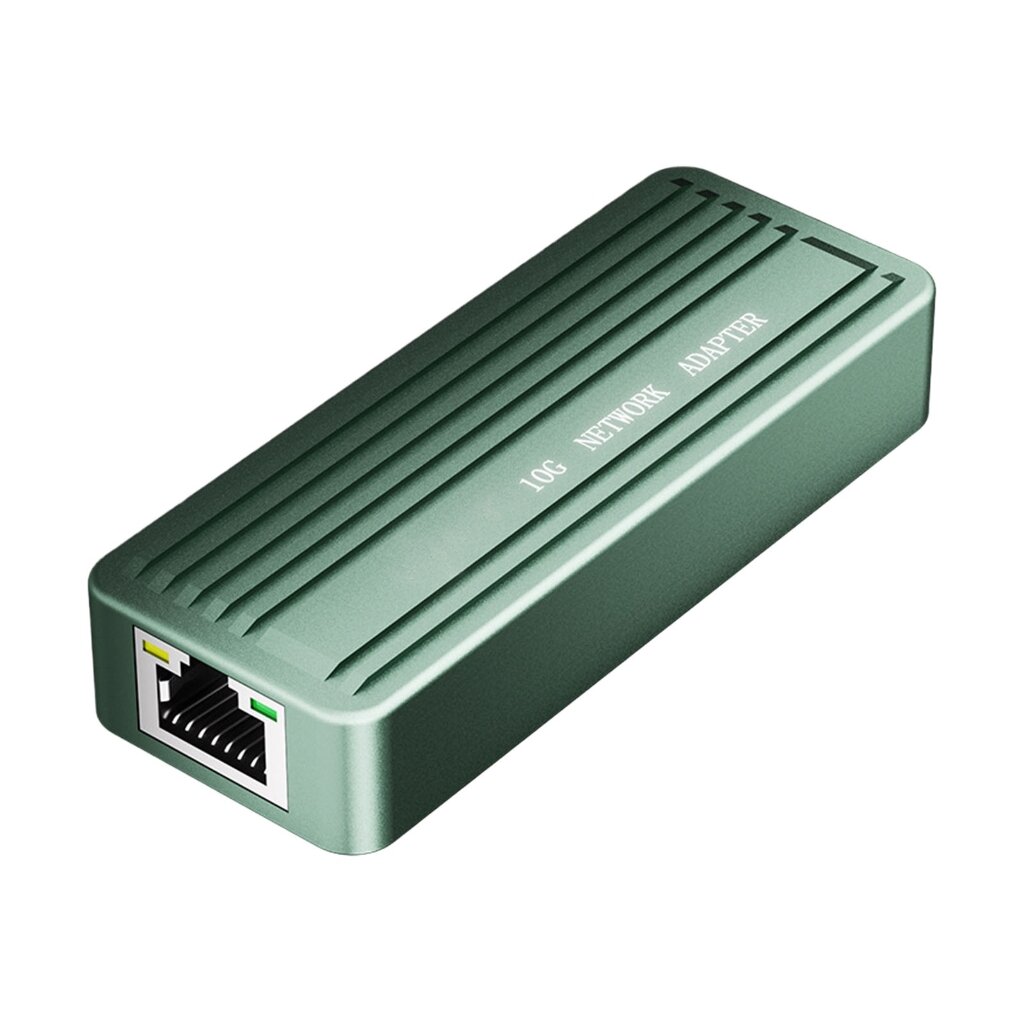 USB-C Ethernet адаптер 10000 Мбит/с алюминиевый гигабитный порт RJ45 для ПК ноутбука стабильное соединение