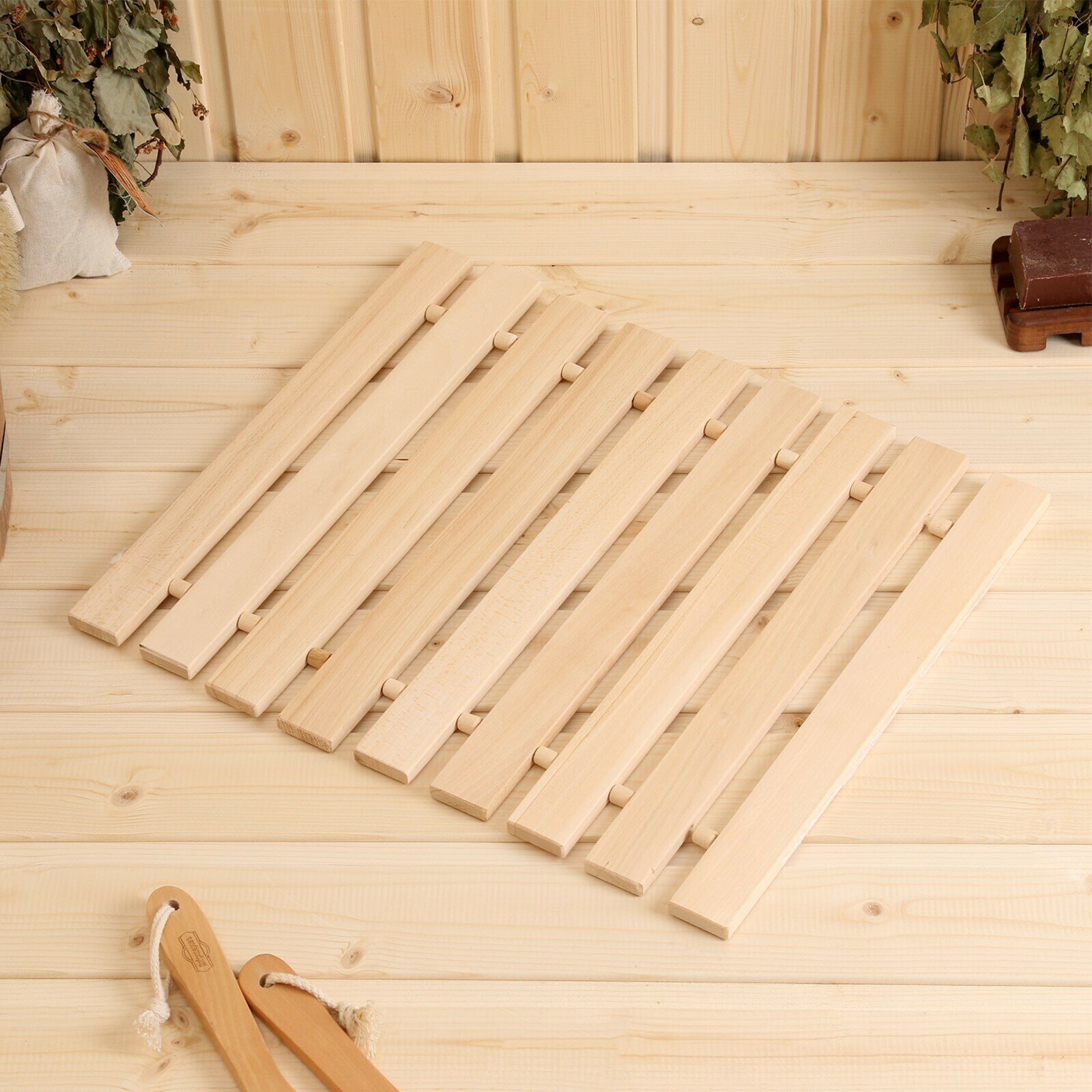 Коврик-сидушка деревянная