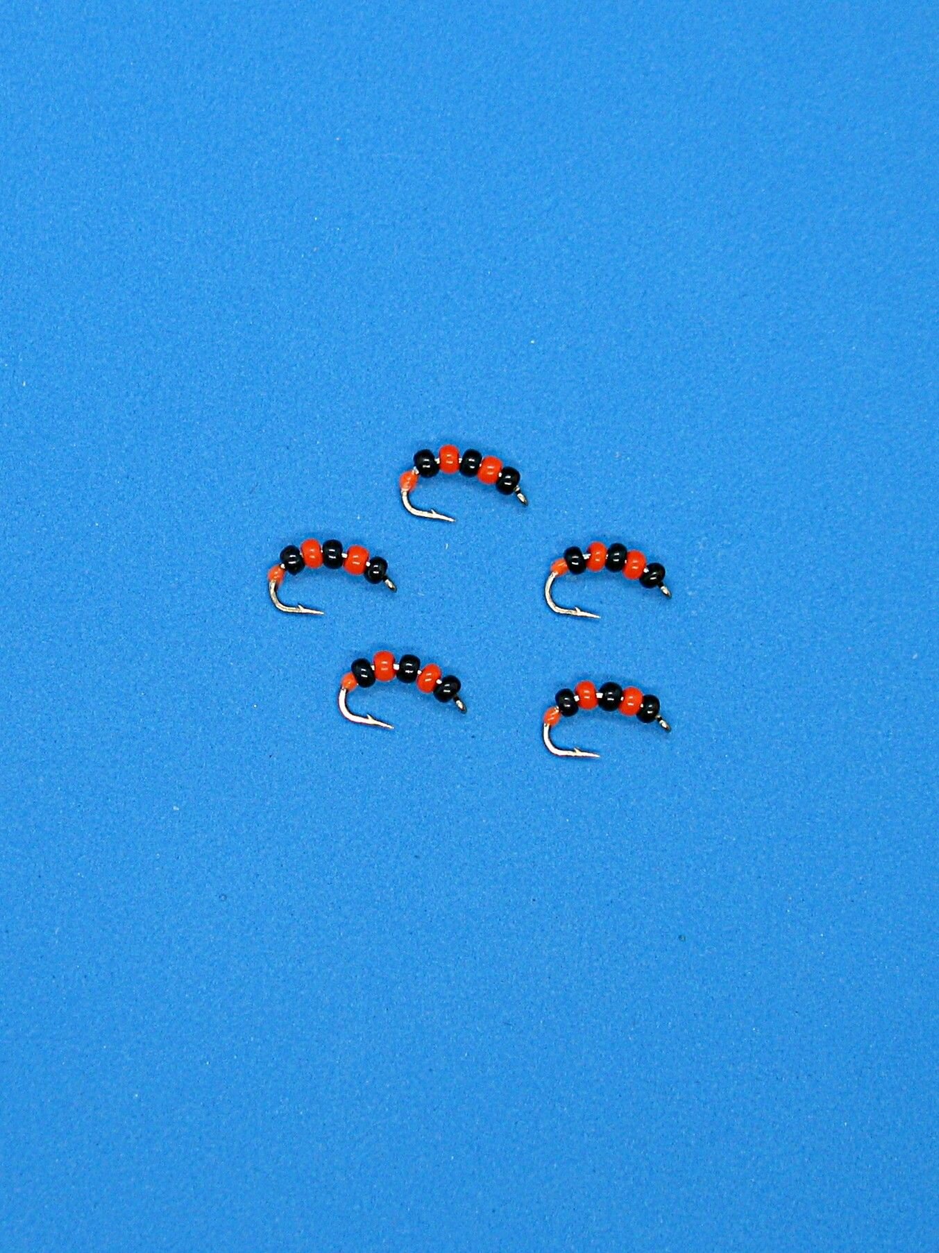 Набор бисерных мормышек подвесок "Шмель". Комплект - пять штук.