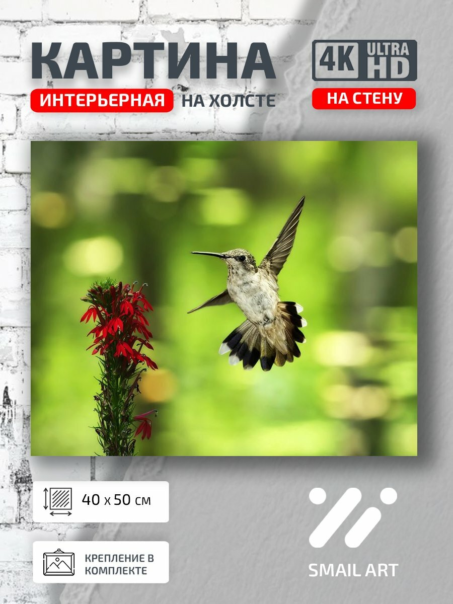 Картина на холсте интерьерная 40 на 50 на стену Цветком Mood для спальни атмосфера интерьер