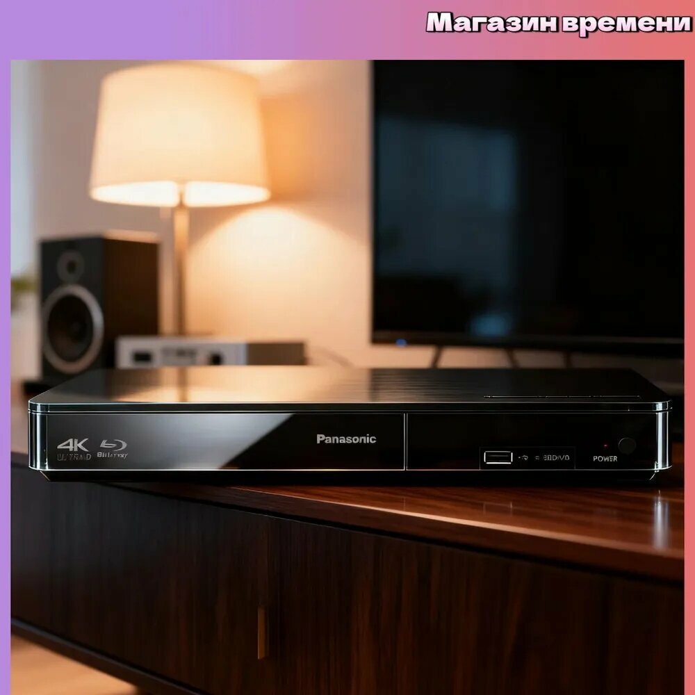 Blu-ray DVD-плеер Panasonic BD270 поддерживает качество 4k, 3D, Dolby Digital, DTSHD, воспроизведение через USB, черный