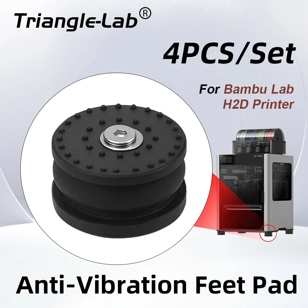 Противоударные резиновые подушки для 3D-принтера Bambu Lab H2D Trianglelab 4 шт. 1 Set