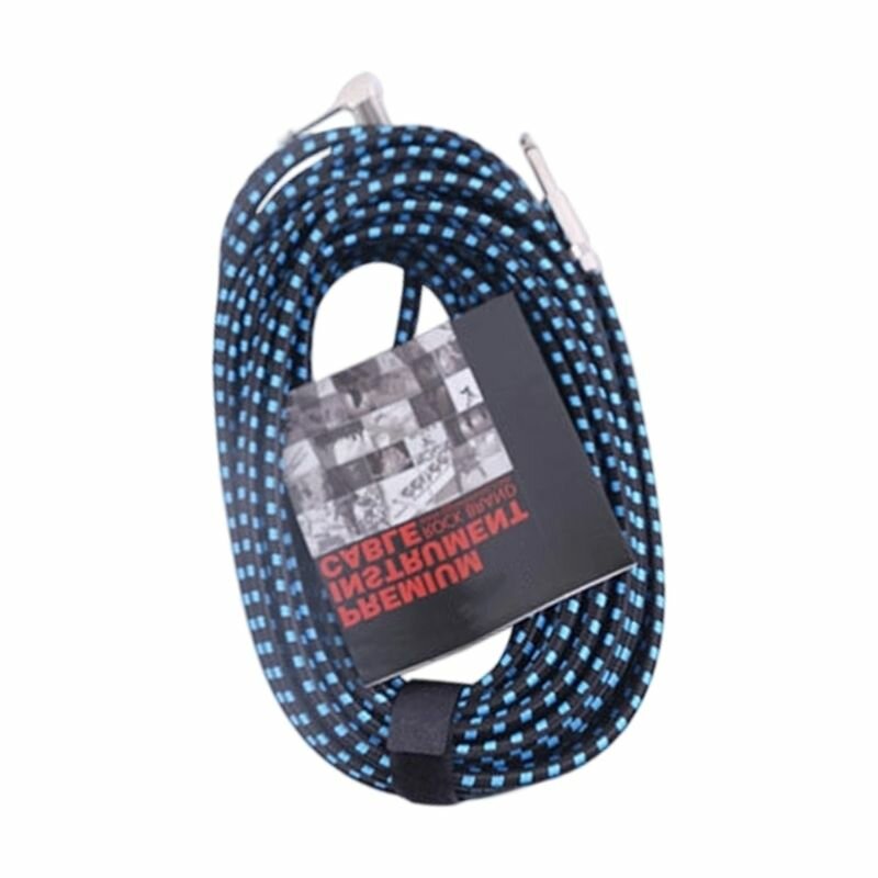 Аудиокабель для электрогитары, медный провод 3 м-3 м-черно-синий