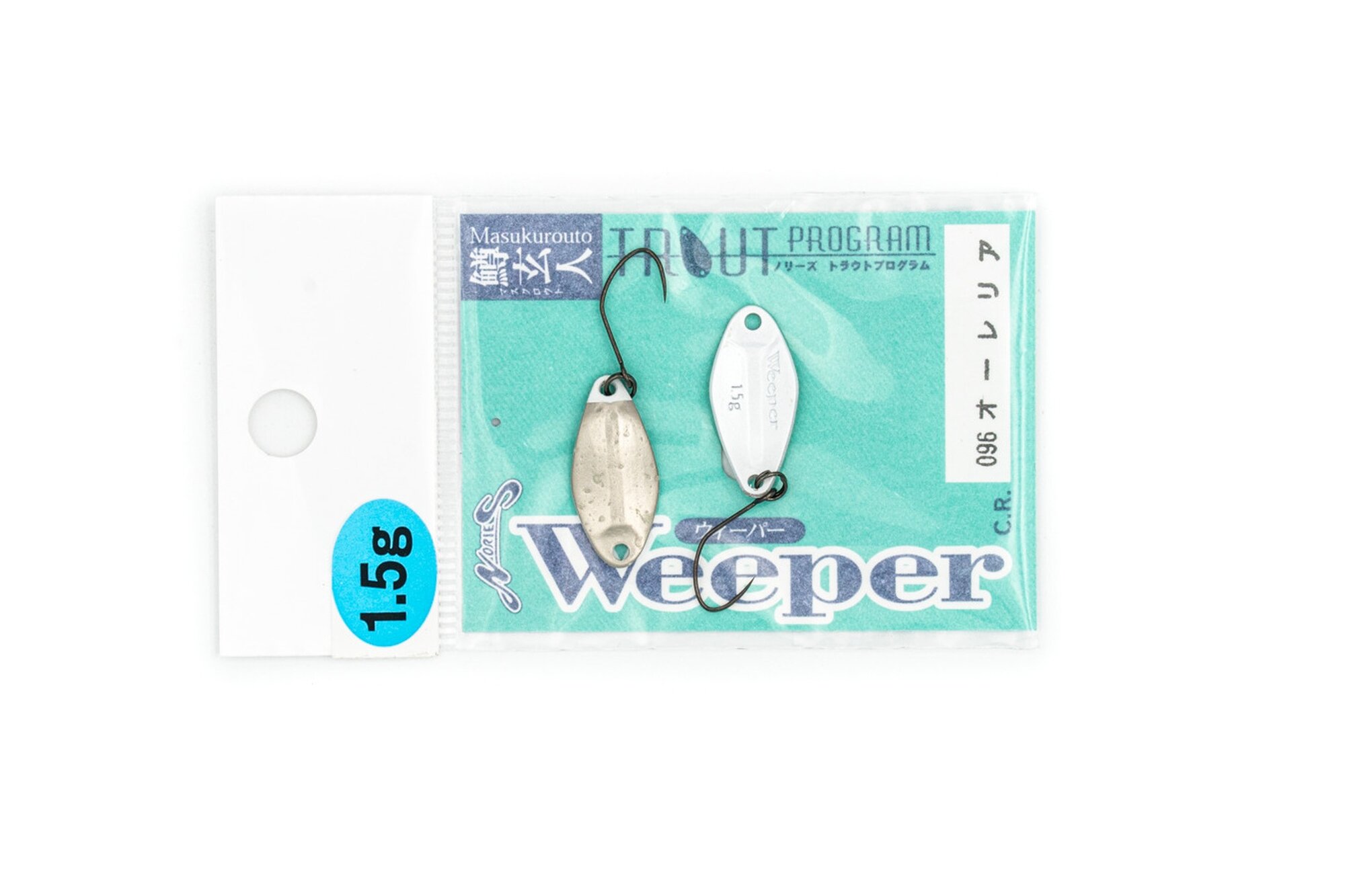 Блесна колеблющаяся для рыбалки NORIES MASUKUROUTO WEEPER 1.5гр цвет 096