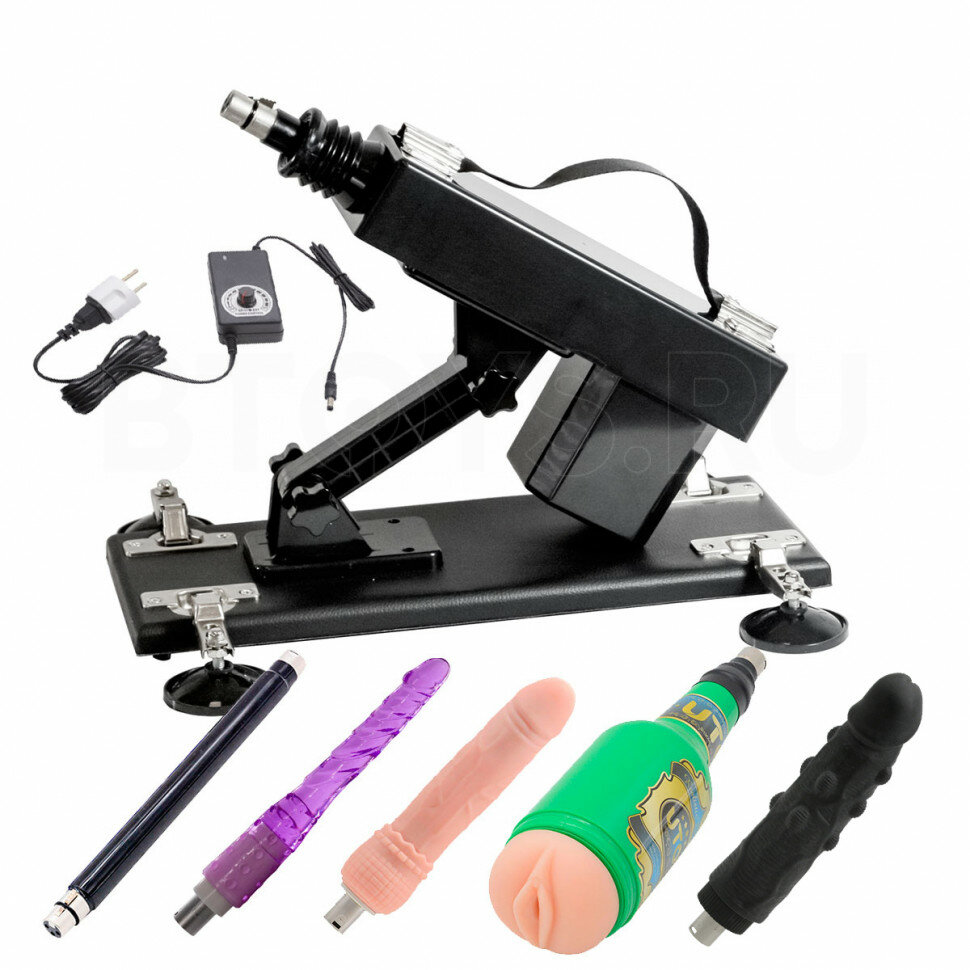 Секс-машина Hismith Auxfun Couple Set с 4 насадками