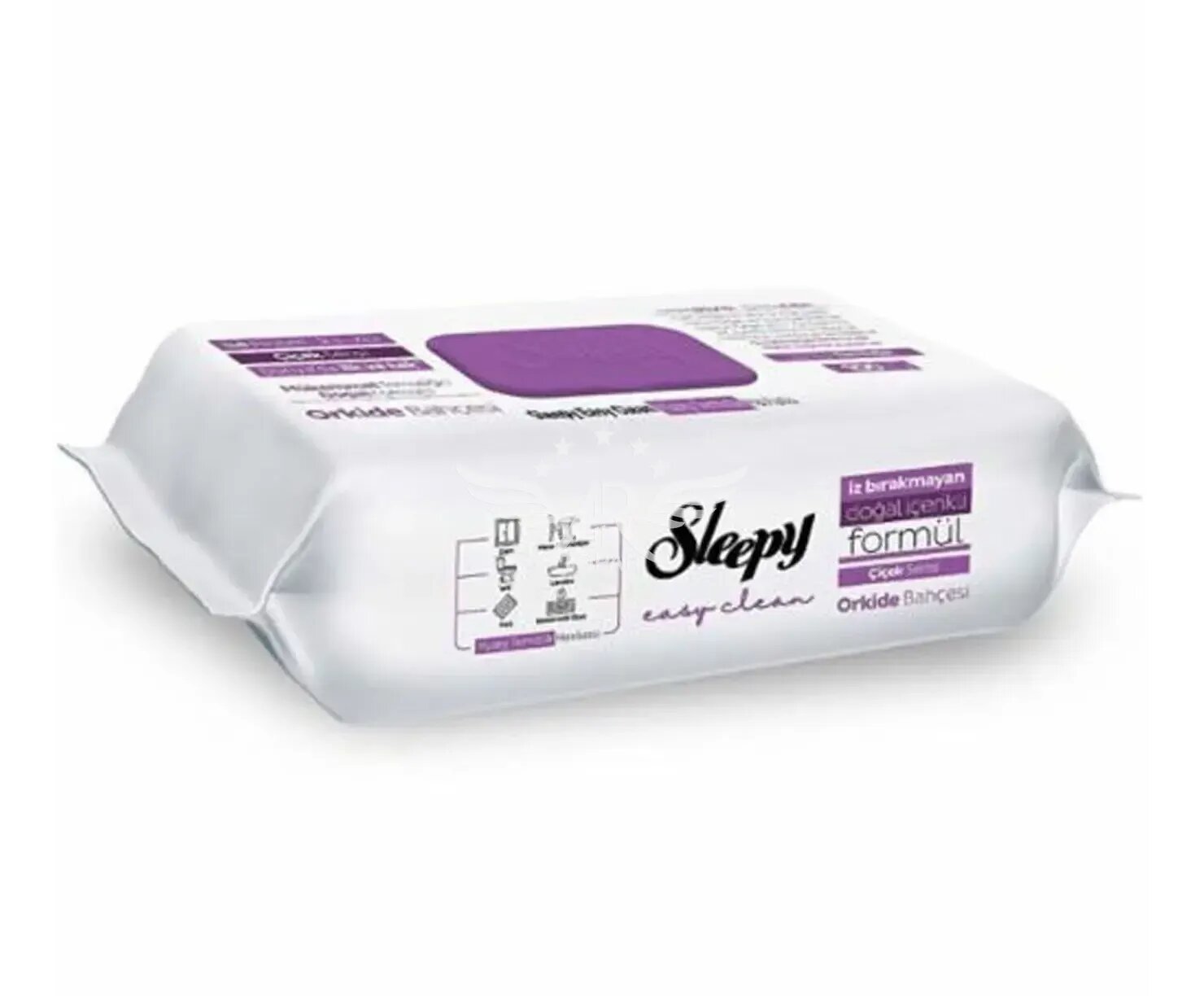 Салфетки для очистки поверхностей Sleepy Easy Clean орхидея 100шт.