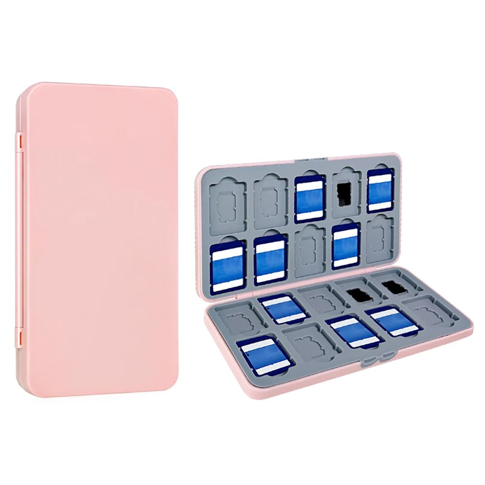 Ящик для SD/MicroSD карт на 40 мест, Pink