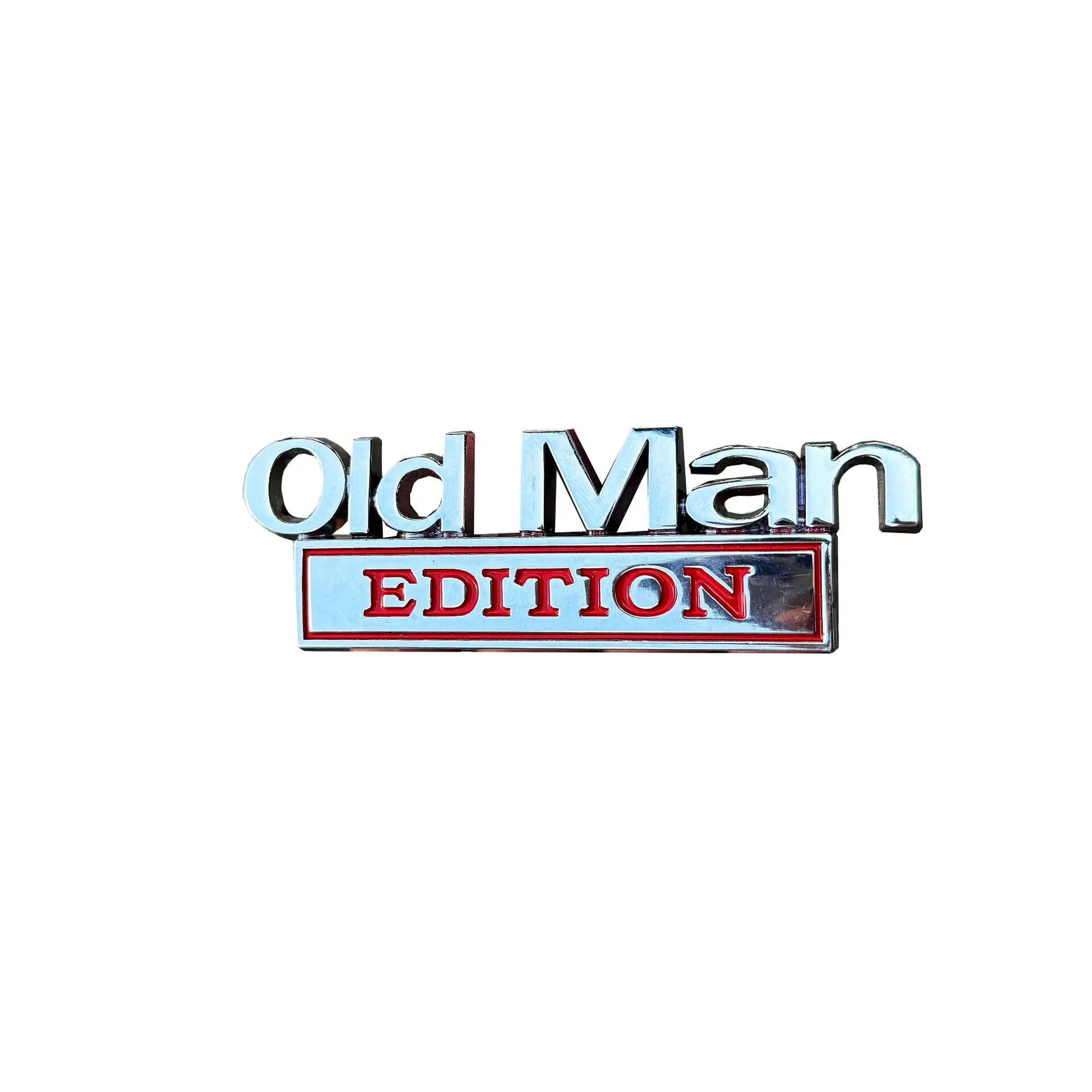 Old Man Edition эмблема Silver Red для авто