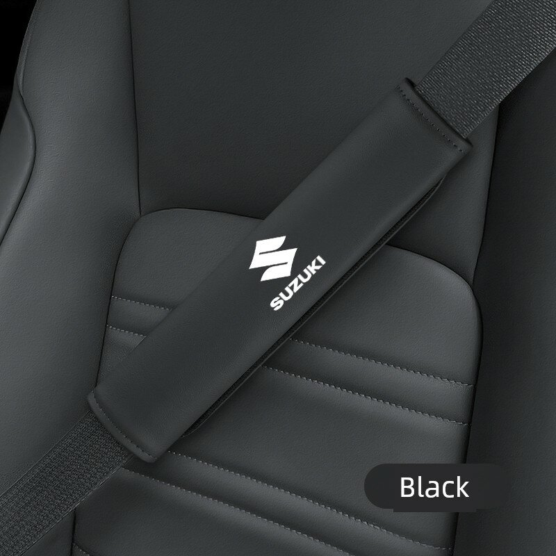 Накладка на ремень безопасности Suzuki с логотипом в цвете тёмно-серый для моделей Suzuki - 1 шт