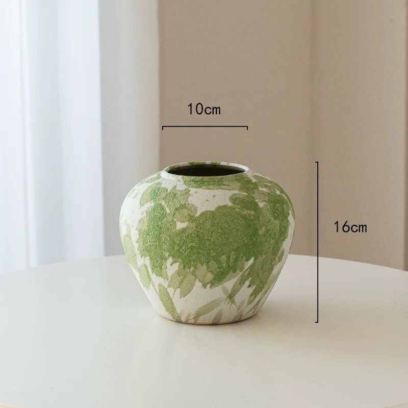 Керамические вазы в китайском ретро-стиле, напольные вазы для прихожей и гостиной, декоративные вазы для цветочных