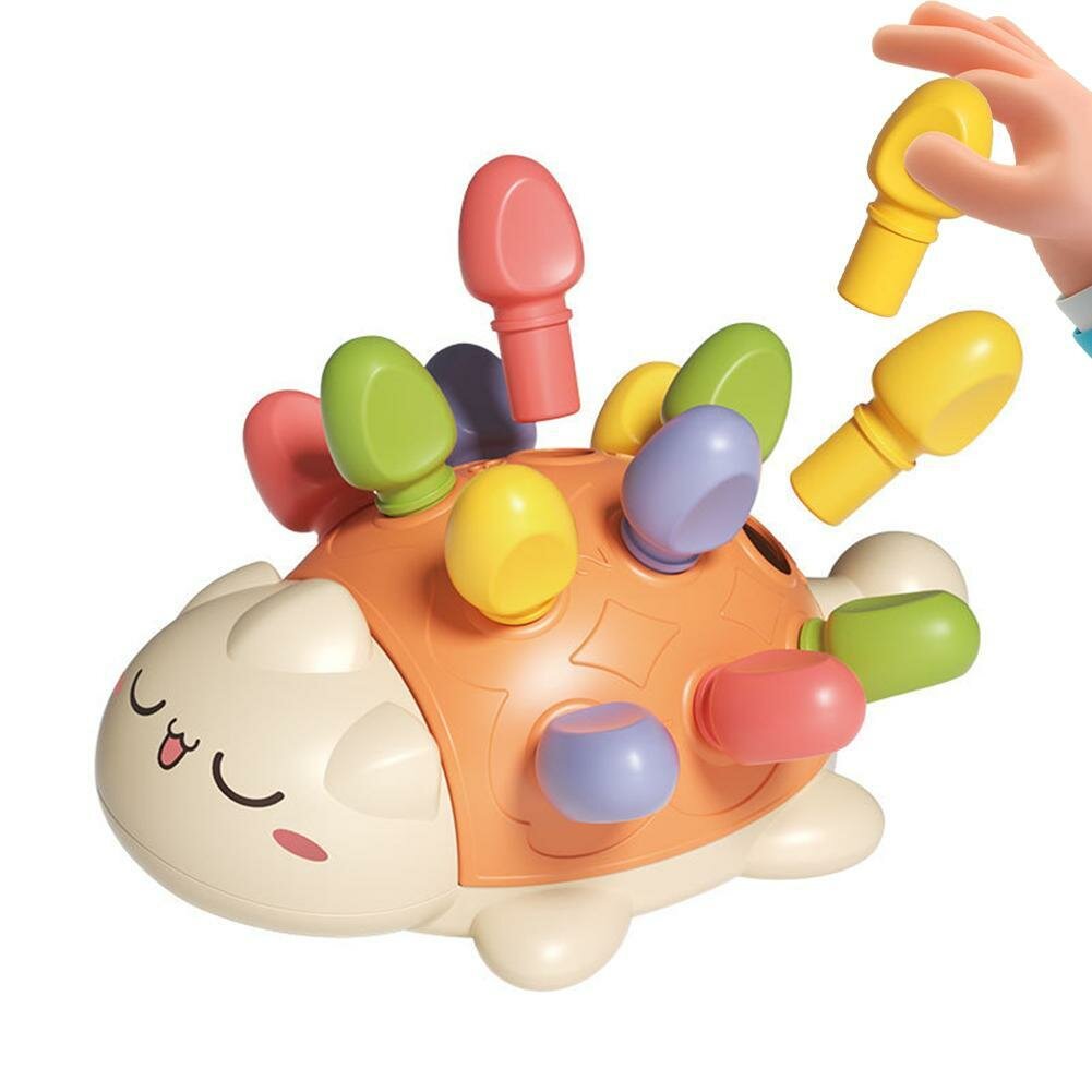 Развивающая игрушка, Сортер для малышей "Ёжик Спайк" / Логические игры для детей, сортер Монтессори / Развивашки, игрушки для мелкой моторики детей