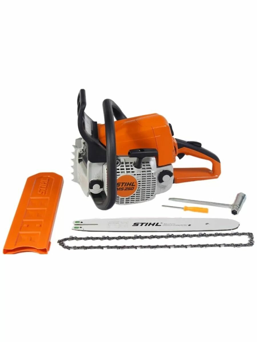 Бензопила Stihl MS 250 16" (2,3кВт/3,1л. с, шина 40см-А074, цепь 3/8х1,3х55зв.) 4,6кг