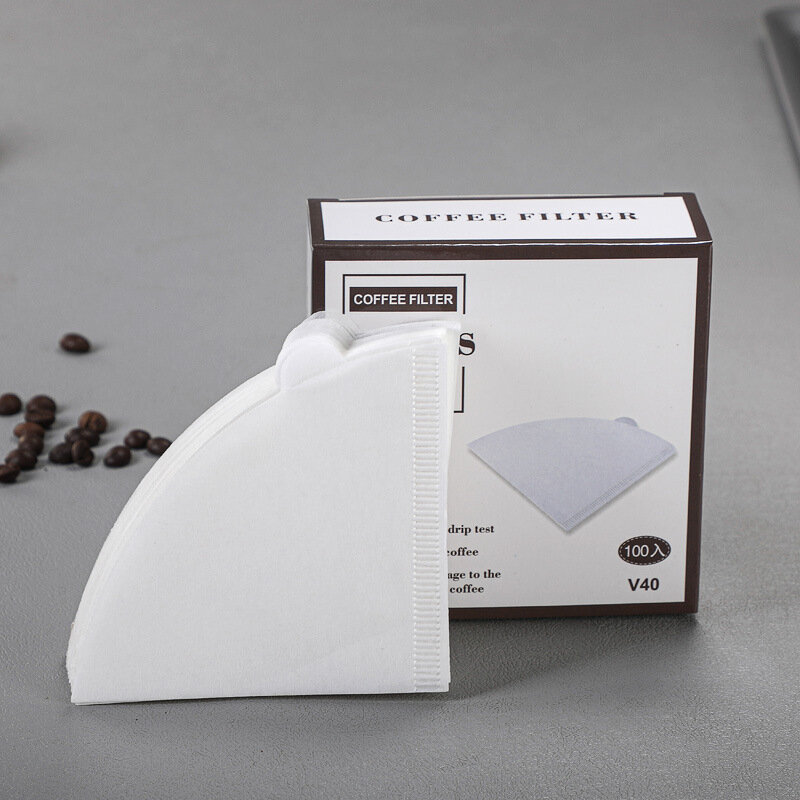 Оригинальная цветная фильтровальная бумага для кофе, фильтровальная бумага для американской кофемашины, неотбеленная натуральная цветная фильтровальная бумага, керамический фильтр для кофе