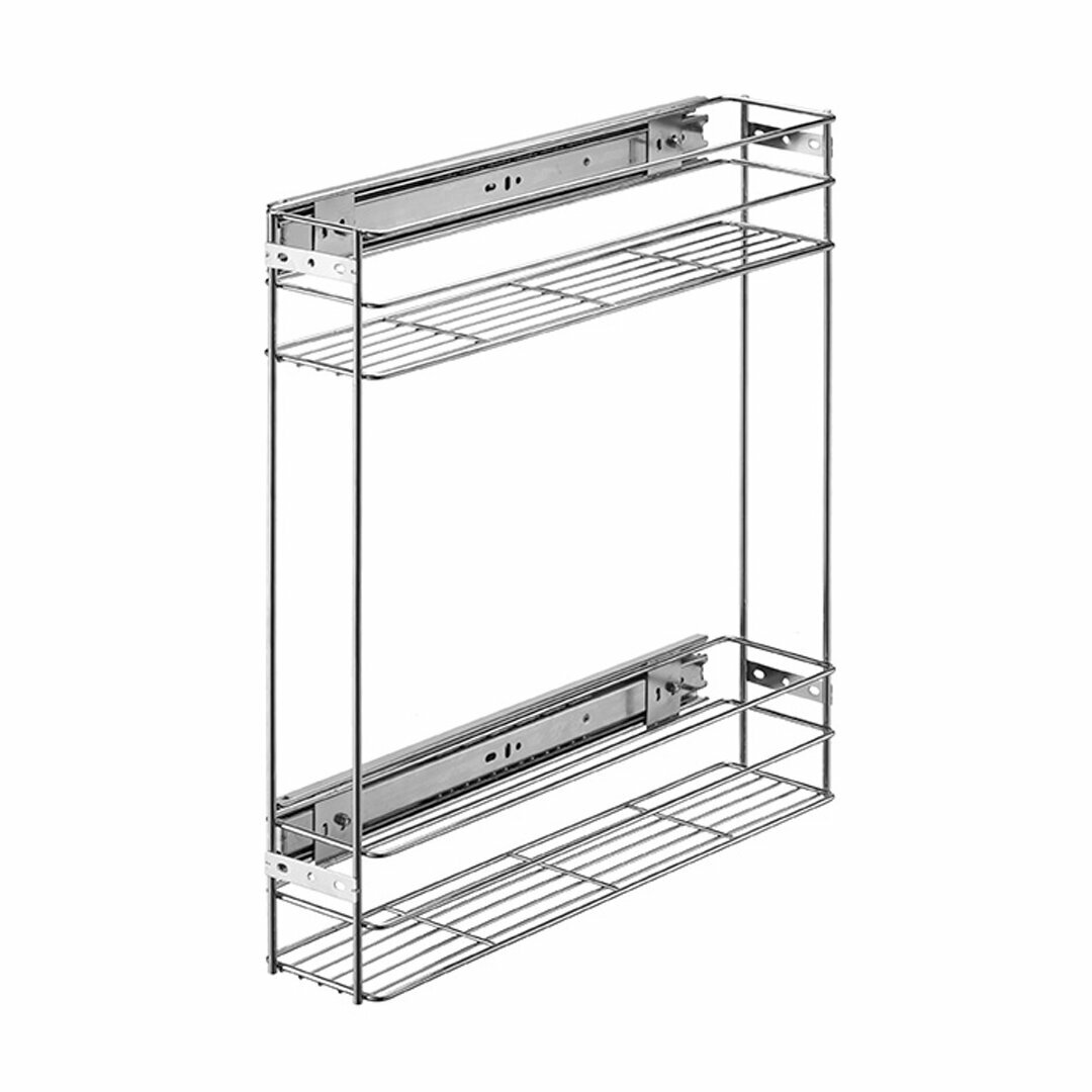 Бутылочница Lemax 150мм с боковым креплением и доводчиком 450х110х470мм хром