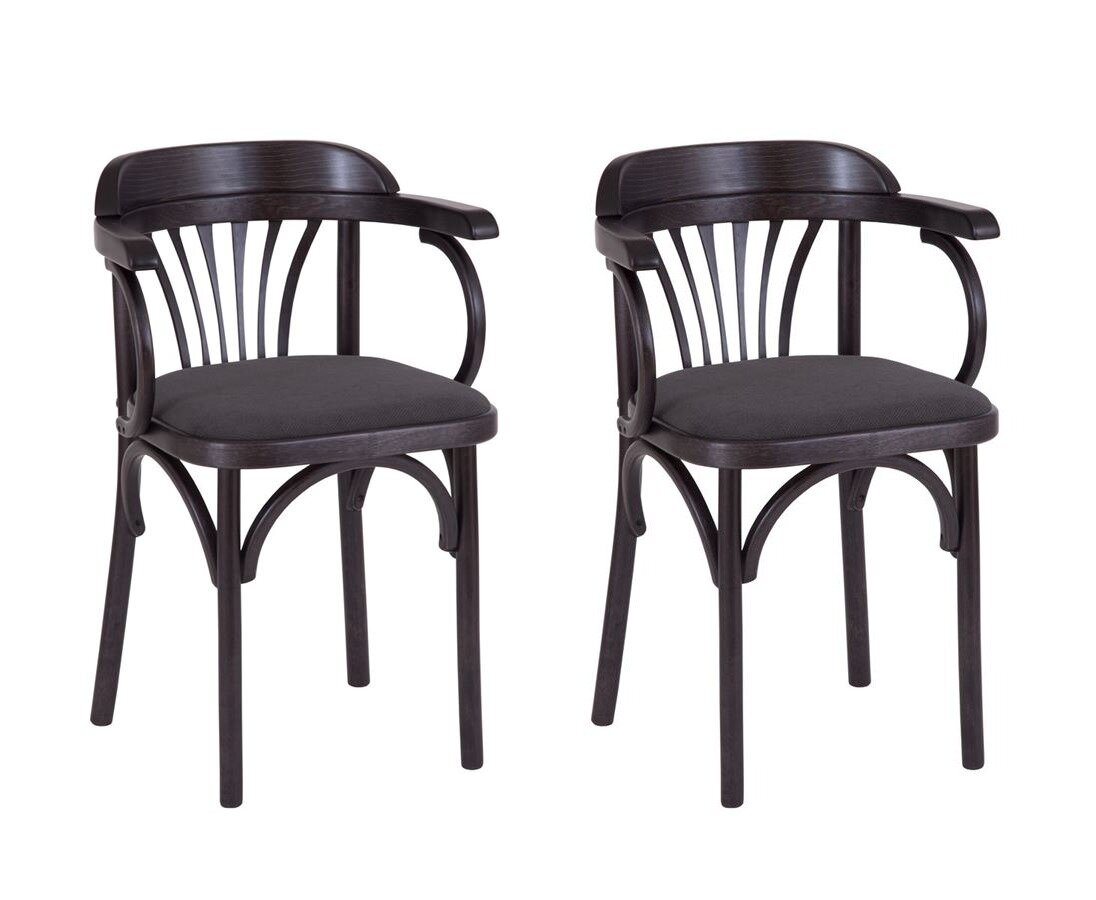 Комплект из 2-х стульев Венский мягкий (венге, ткань М07)