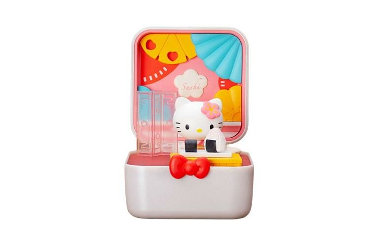Фигурка унисекс POP MART Hello Kitty Delicious Town, Confirmed-Japanese-Style Sushi Restaurant (Open)