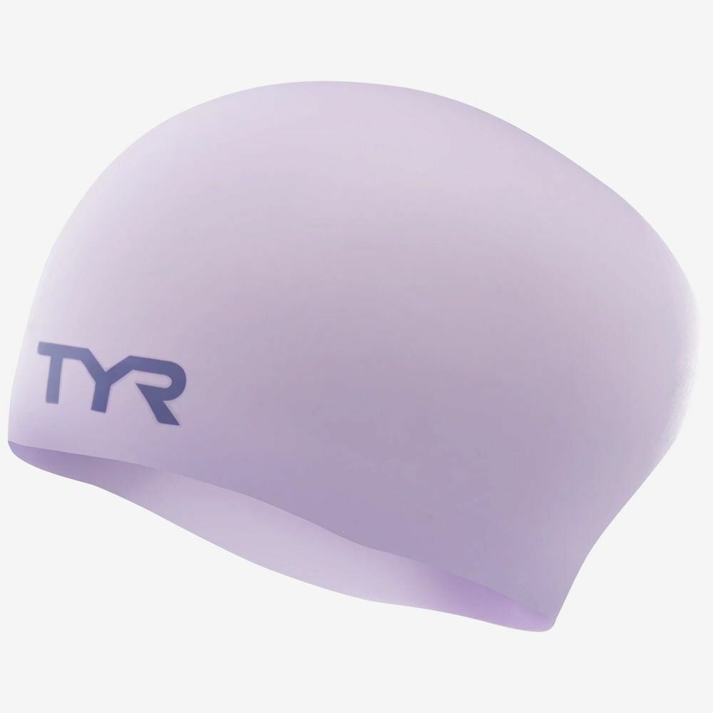 Шапочка плавательная TYR Long Hair Wrinkle-Free Silicone Cap (LCSL), цвет Фиолетовый