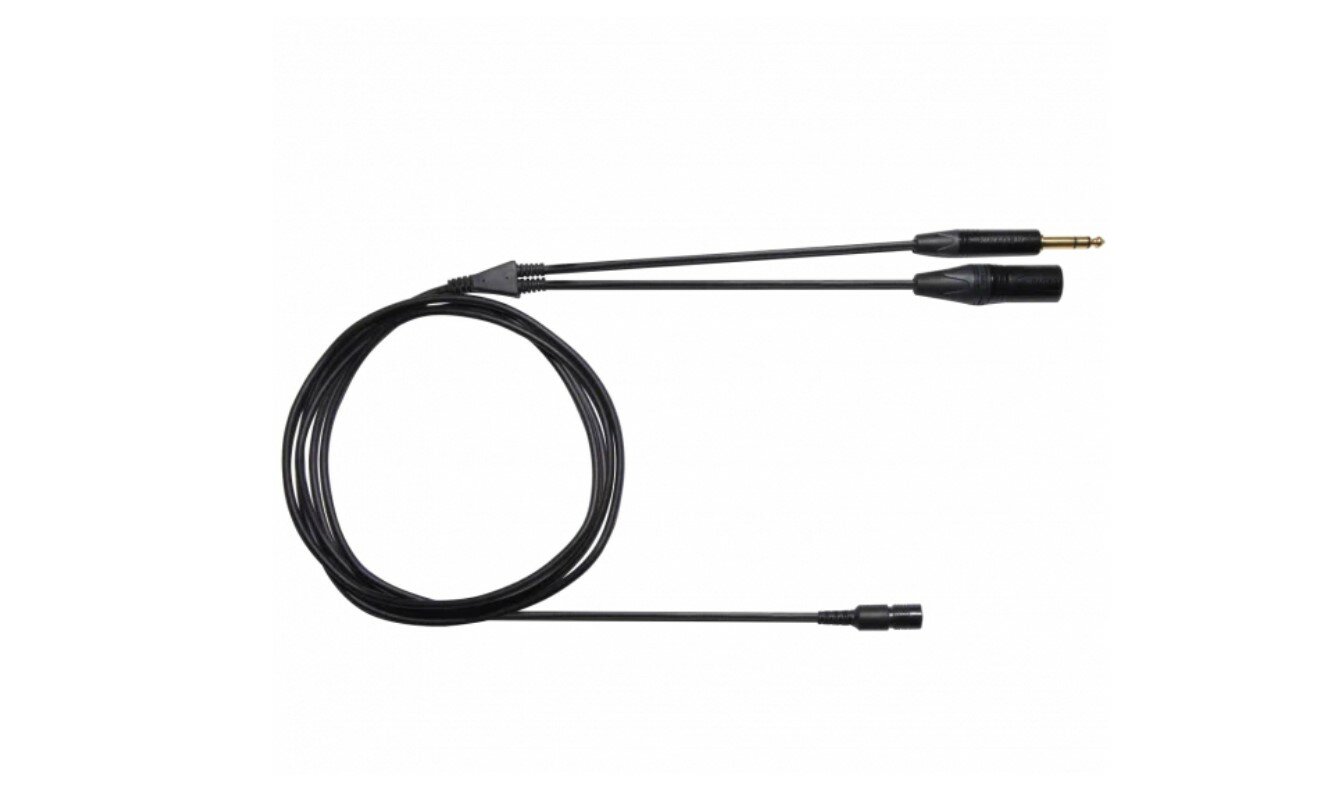 Кабель Shure BCASCA-NXLR3QI с разъемами Neutrik XLR и 6.3 мм для гарнитур BRH, черный