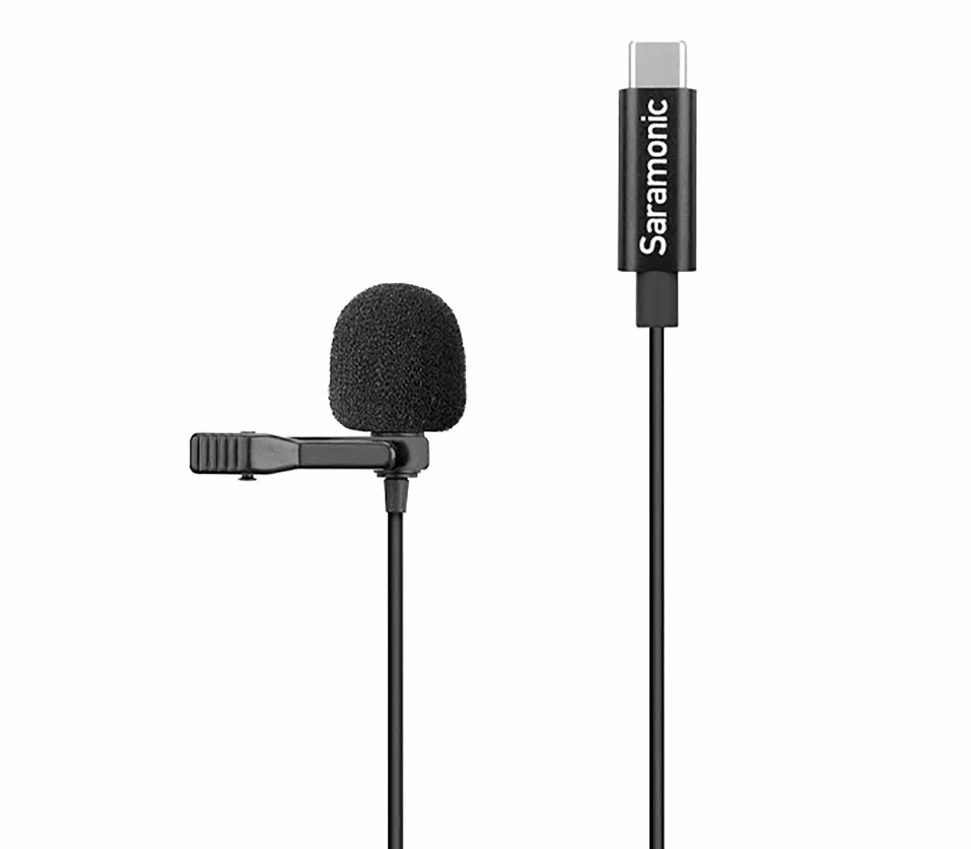 Микрофон Saramonic LavMicro U3A, петличный, с кабелем 2 м, USB-C, для интервью
