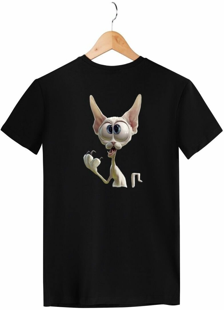 Футболка Кот С Большими Глазами Cat