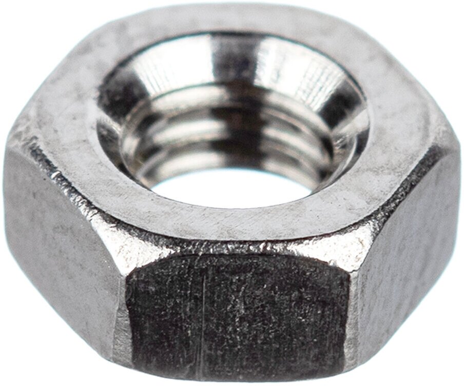 Гайка крепежная нержавеющая сталь М4 DIN 934 (20 шт.), Класс прочности 8