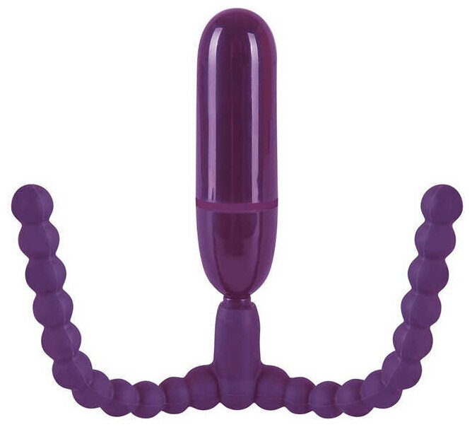 You 2 Toys Вибропуля с обхватом половых губ силикон Intimate Spreader Vibrating 10.5 см (05777740000), фиолетовый