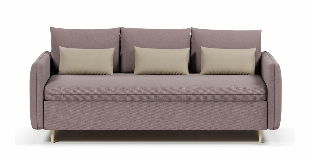 Диван-кровать Рон, 214х114х96 см, Пантограф (Тик-так), диван раскладной, с ящиком для белья, с декоративными подушками