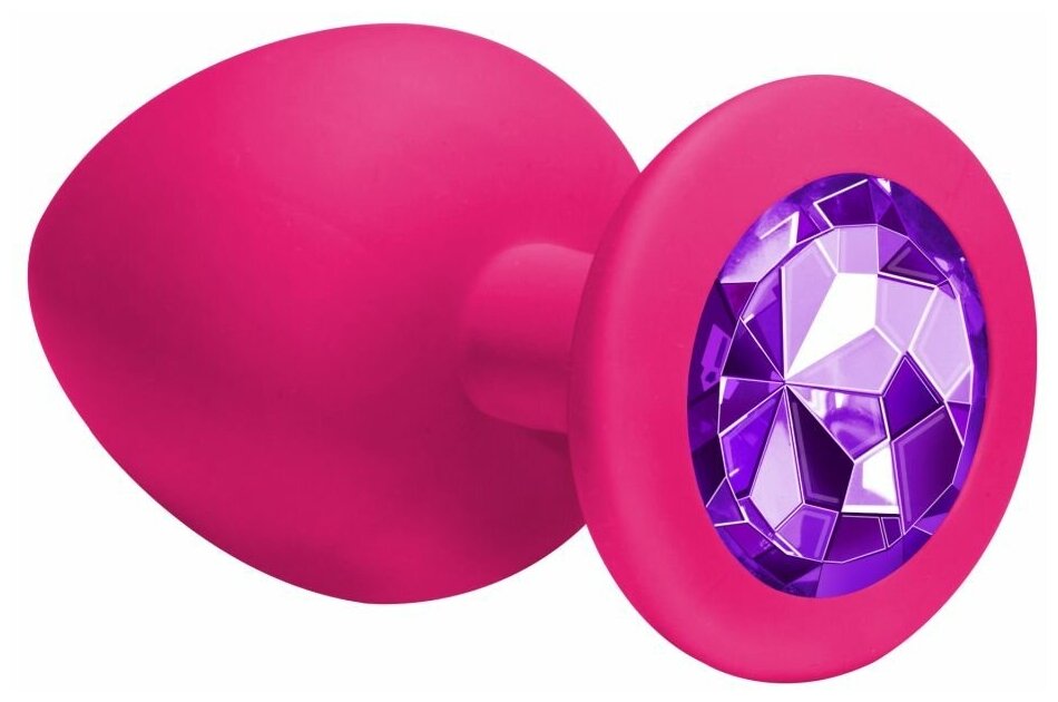 Lola games Анальная пробка Emotions Cutie, D: 4.2 см, длина: 10 см, розовый/фиолетовый