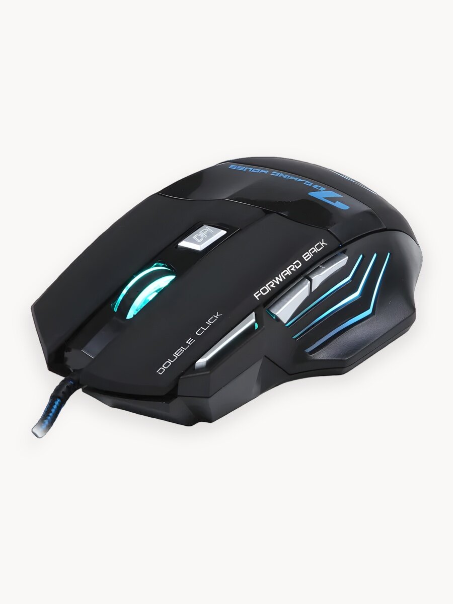 Проводная игровая мышь IMICE с тихим кликом и подсветкой, 7 кнопок