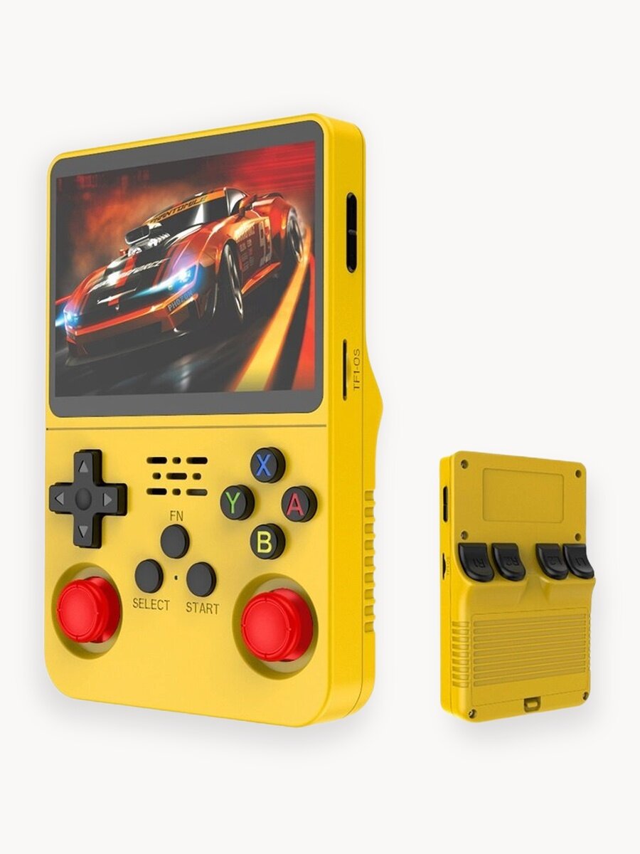Ретро-игровая консоль R36S емкостью 64 ГБ с более чем 15 000 игр, 3,5–дюймовым экраном, поддерживает более 13 эмуляторов - Портативное устройство для классических игр