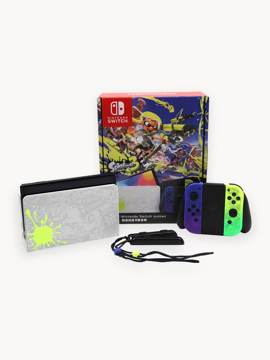 Игровая приставка Nintendo Switch OLED Splatoon 3 Edition В Коробке
