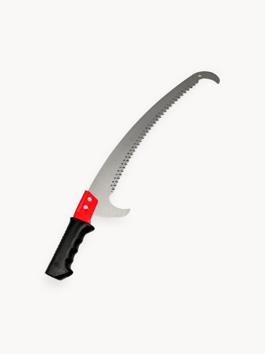 Ножовка/пила ручная садовая с ограничителем 44 см лезвие, с креплением под черенок или штангу