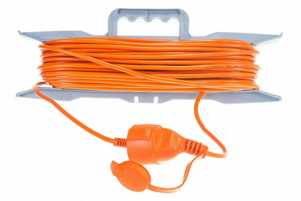 UNIVersal 9632793, Удлинитель шнур 30м, УШ-10 IP-54 ПВС 2*1 (1гнездо, с защитной крышкой)