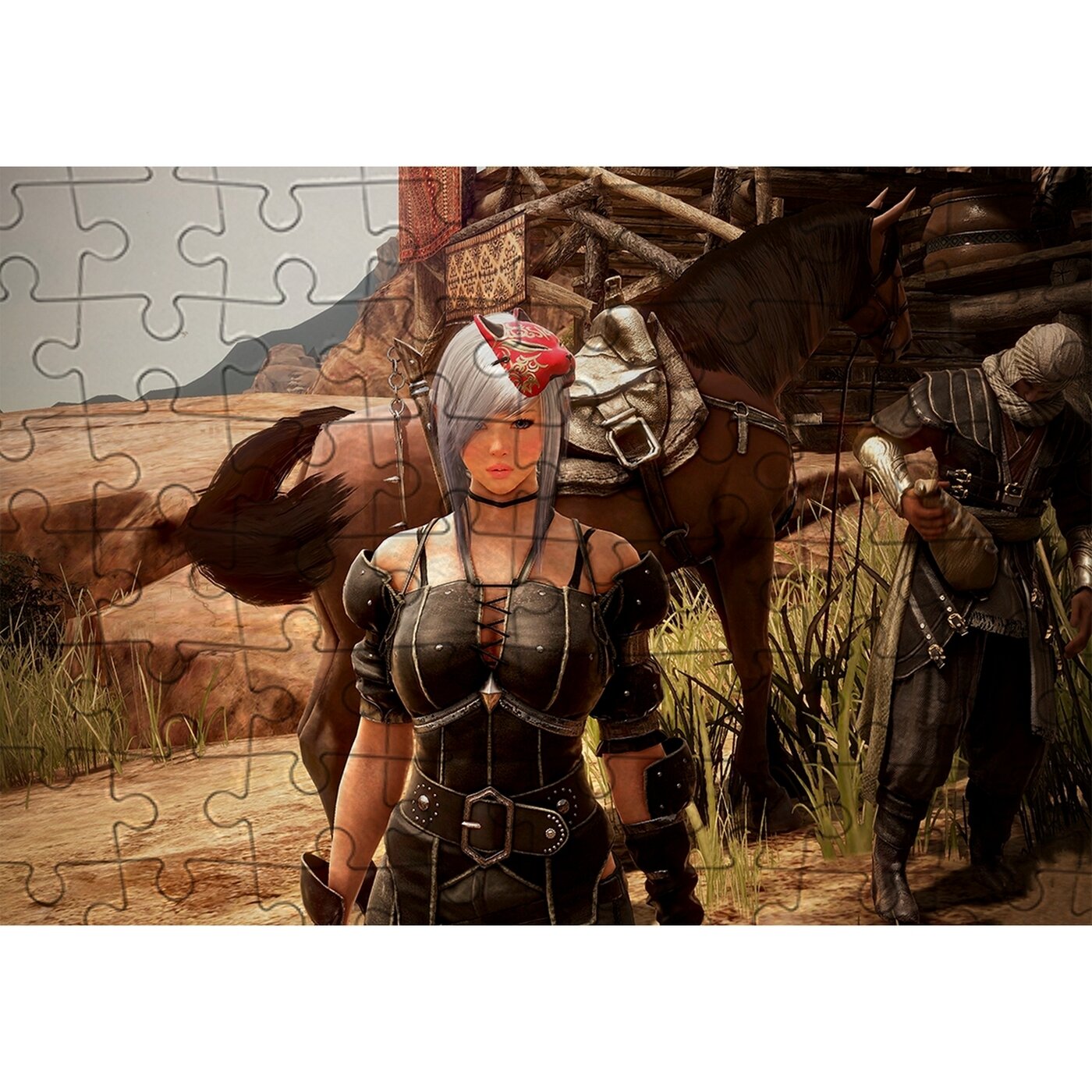 Пазл картонный А4: модель Black Desert - 21