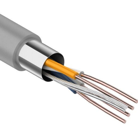 Кабель витая пара Rexant FTP 2PR, 24AWG, медь, CAT5e, бухта 305 м