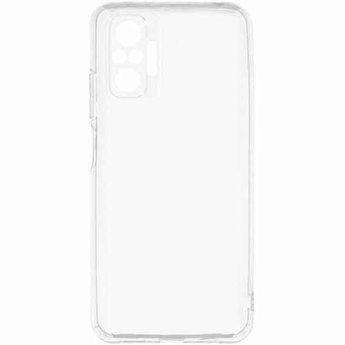 Чехол для Redmi Note 10 Pro силиконовый прозрачный глянцевый / накладка, защита камеры