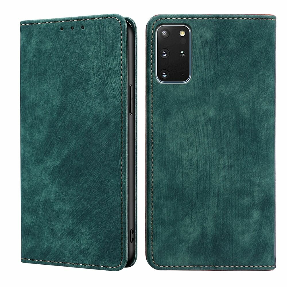 Чехол-книжка MyPads для Samsung Galaxy S20+ (SM-G985) / Самсунг S20 Plus мягкое прикосновение (зеленый)