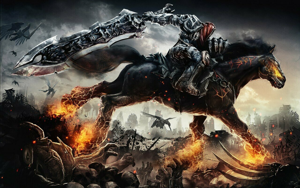 Плакат, постер Дарксайдерс/Darksiders на бумаге, размер 21х30см