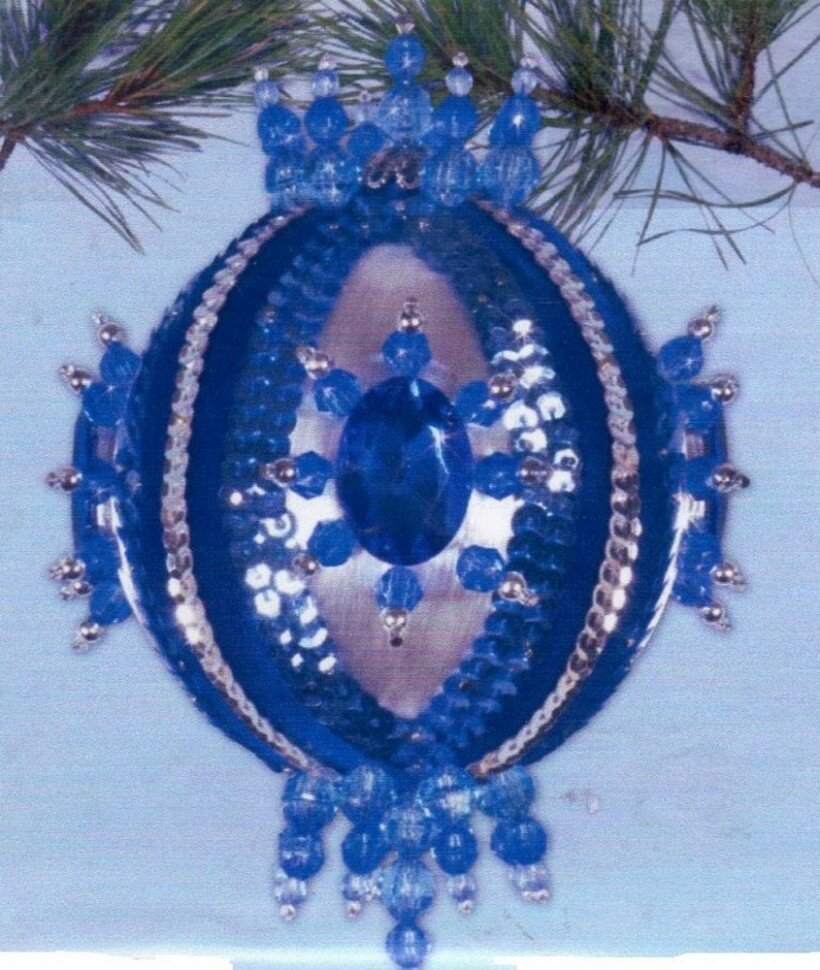 Набор - свободный стиль Design Works #6090 Елочная игрушка, 8 x 12 см