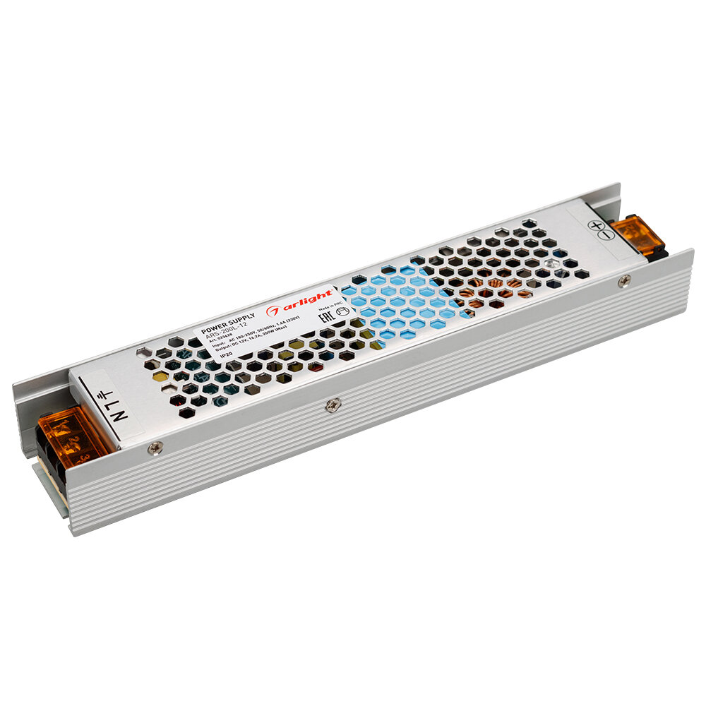 Источник напряжения Arlight Блок питания ARS-200L-12 (12V, 16.7A, 200W)