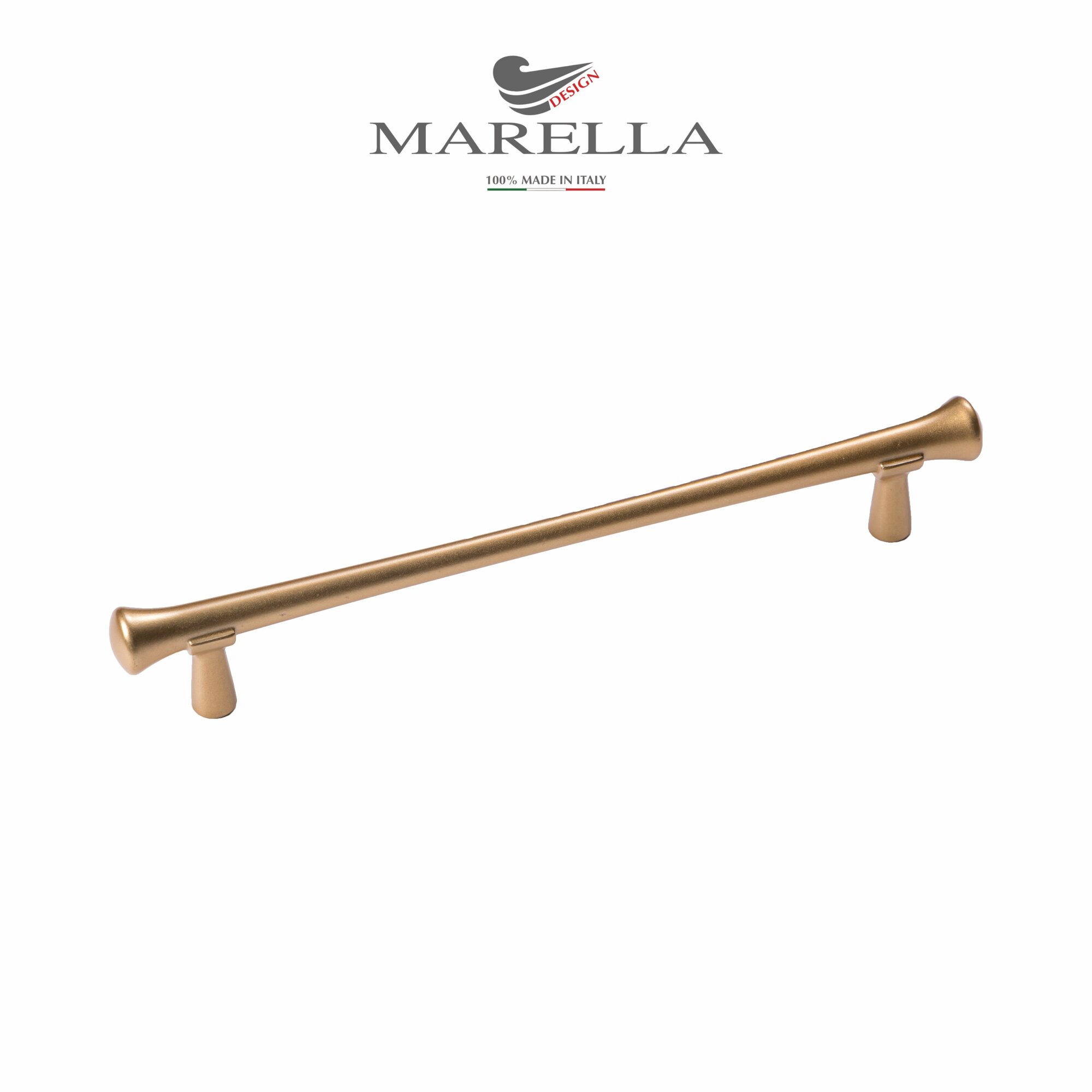 Ручка мебельная Скоба / Рейлинг Marella Etruria (Италия) Цвет - Матовое золото 160 мм