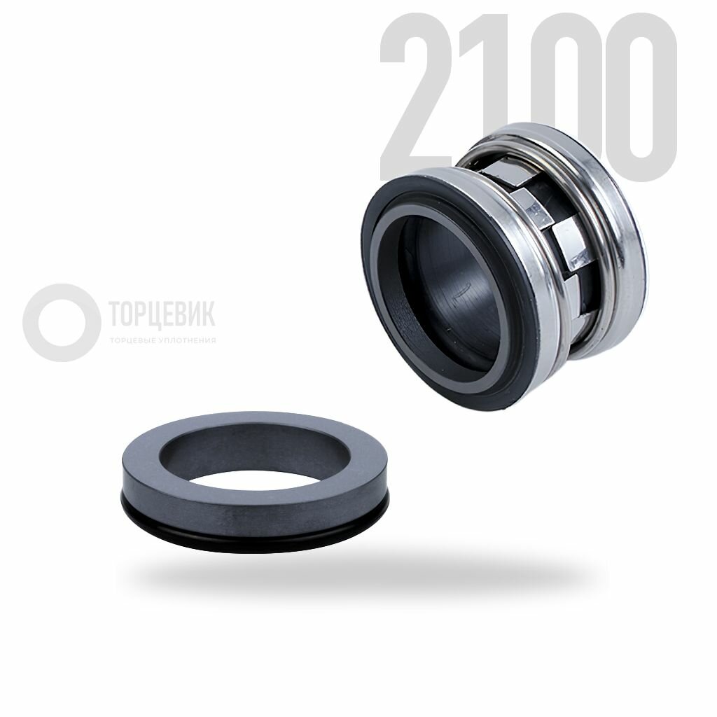 Торцевое уплотнение (сальник) 2100-25 (AS2100S-25) /BS SIC/SIC/Viton