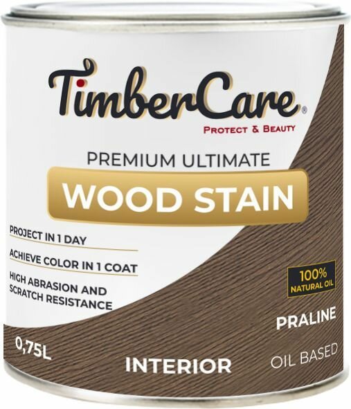 Масло-тонировка TimberCare Wood Stain Пралине 0.75л