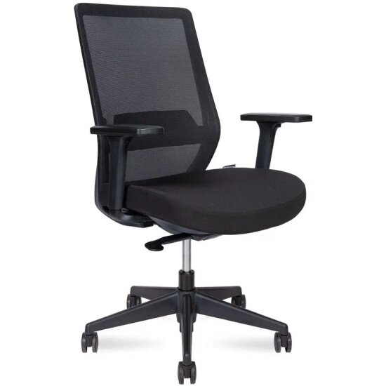 Кресло офисное Norden Mono black LB M6255 black черная сетка, черная ткань