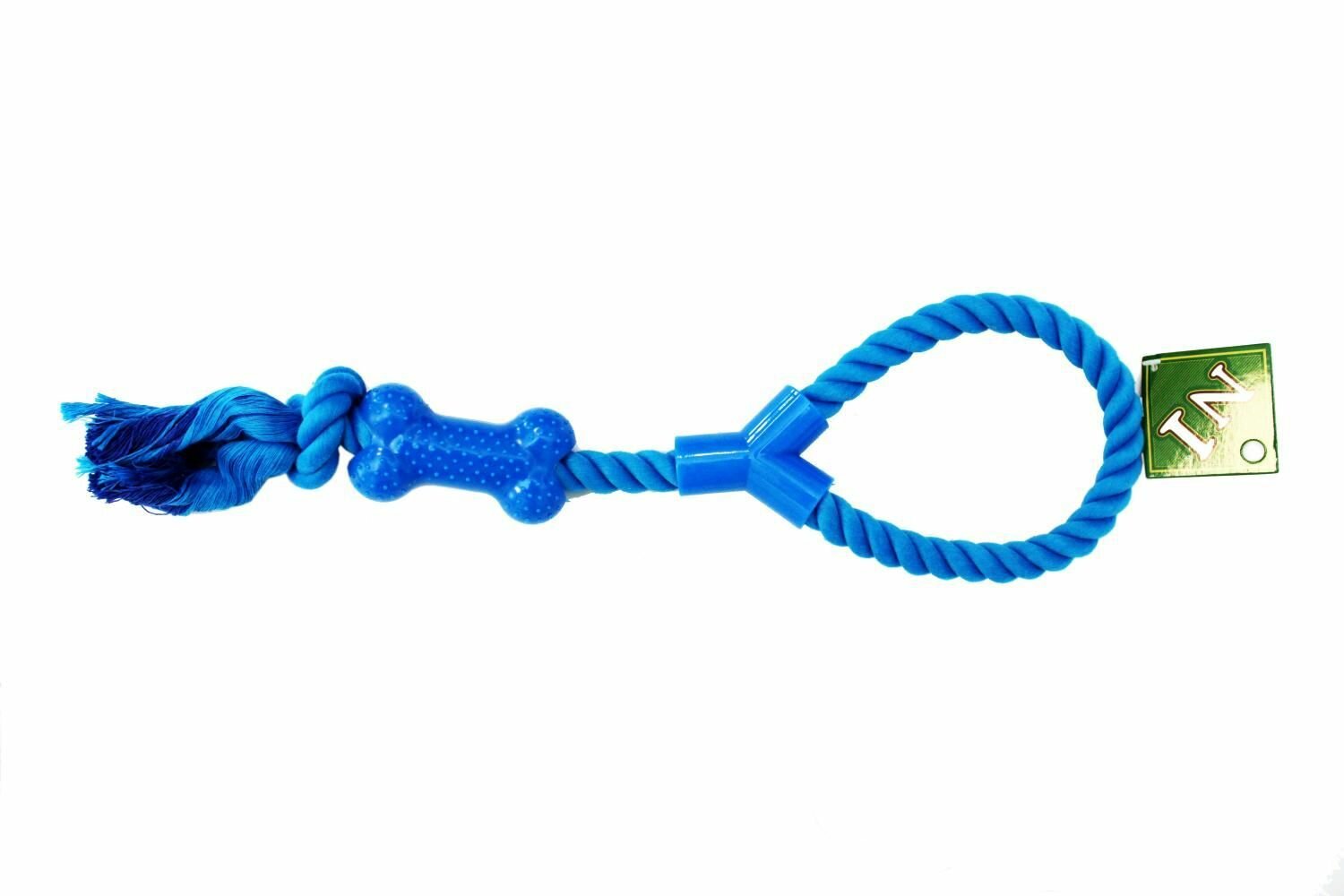 Игрушка N1 Грейфер с петлей и узлами для собак ГР338, 40см, синий