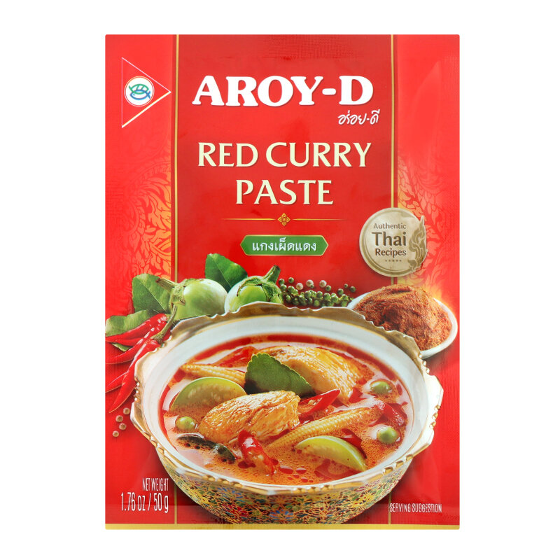 RED CURRY PASTE, AROY-D (Паста карри красная, арой-д), 50 г.