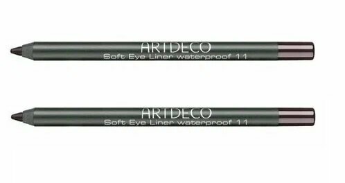 Карандаш для век Artdeco, Soft Eye Liner, Waterproof водостойкий тон 11, 1,2 гр, 2 шт.