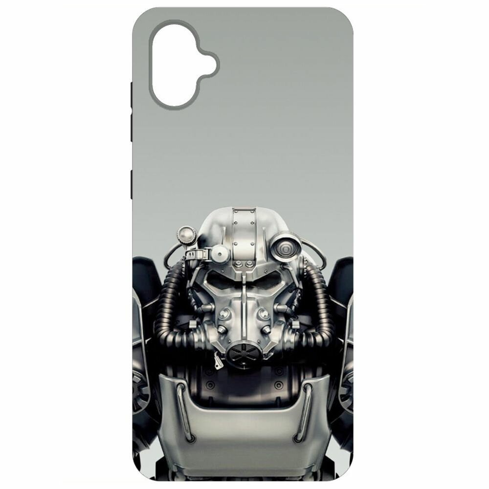 Чехол-накладка Krutoff Soft Case Фоллаут (Fallout) - Братство стали для Samsung Galaxy A04e (A042) черный