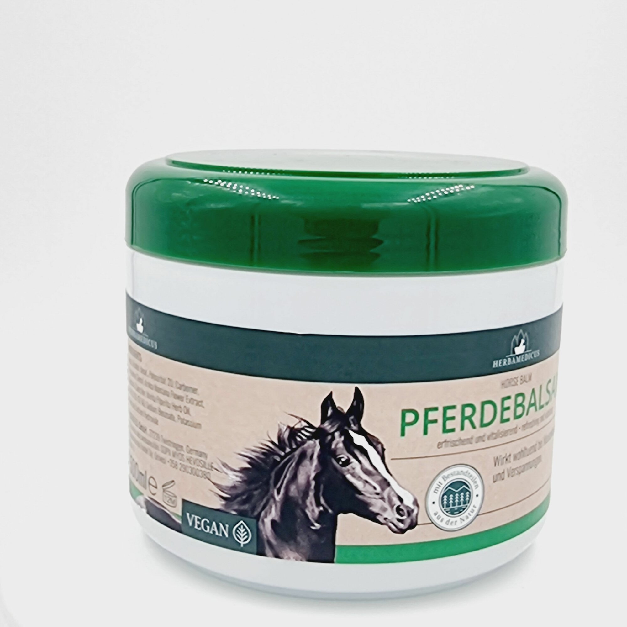 Бальзам Herbamedicus охлаждающий восстанавливающий Лошадиный, с арникой, камфорой и ментолом, 500 мл (Германия)